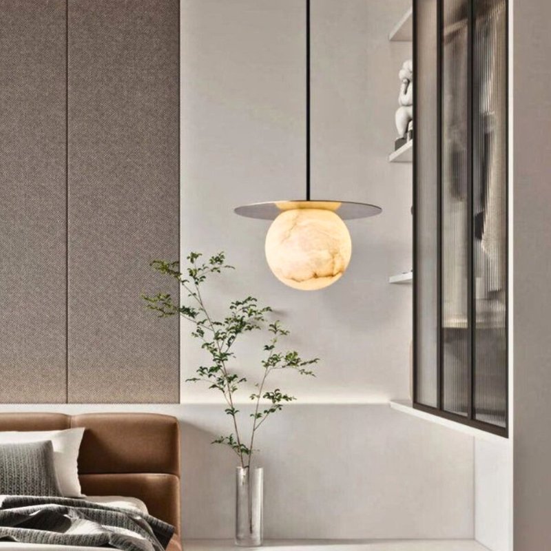 Pila Alabaster Pendant Light — Waldolfhome