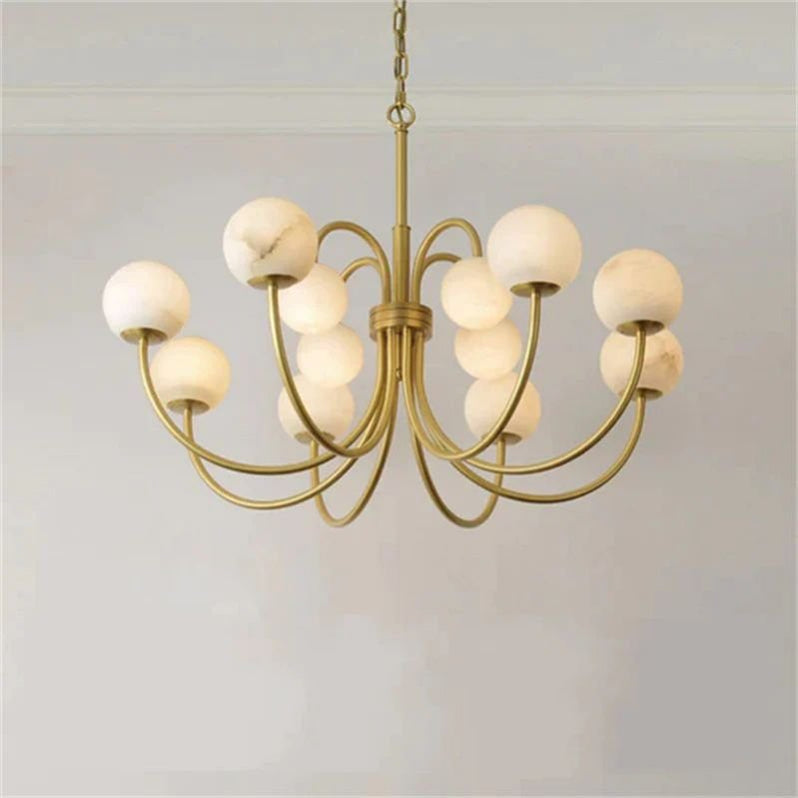 Sefet Alabaster Chandelier Light — Waldolfhome